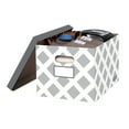 Bankers Box 3-Count Decorative, Letter/Legal File Box, Grey, Diamond ...