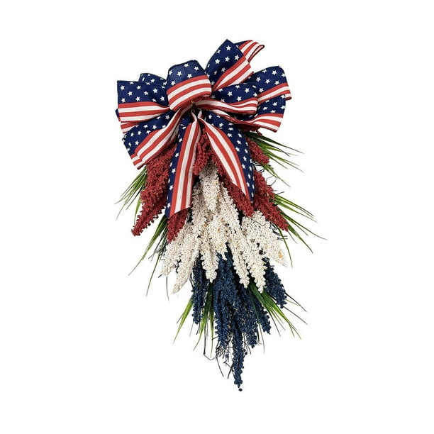 American Independence Day Wreath Large Fourth of July Door Wreath for ...