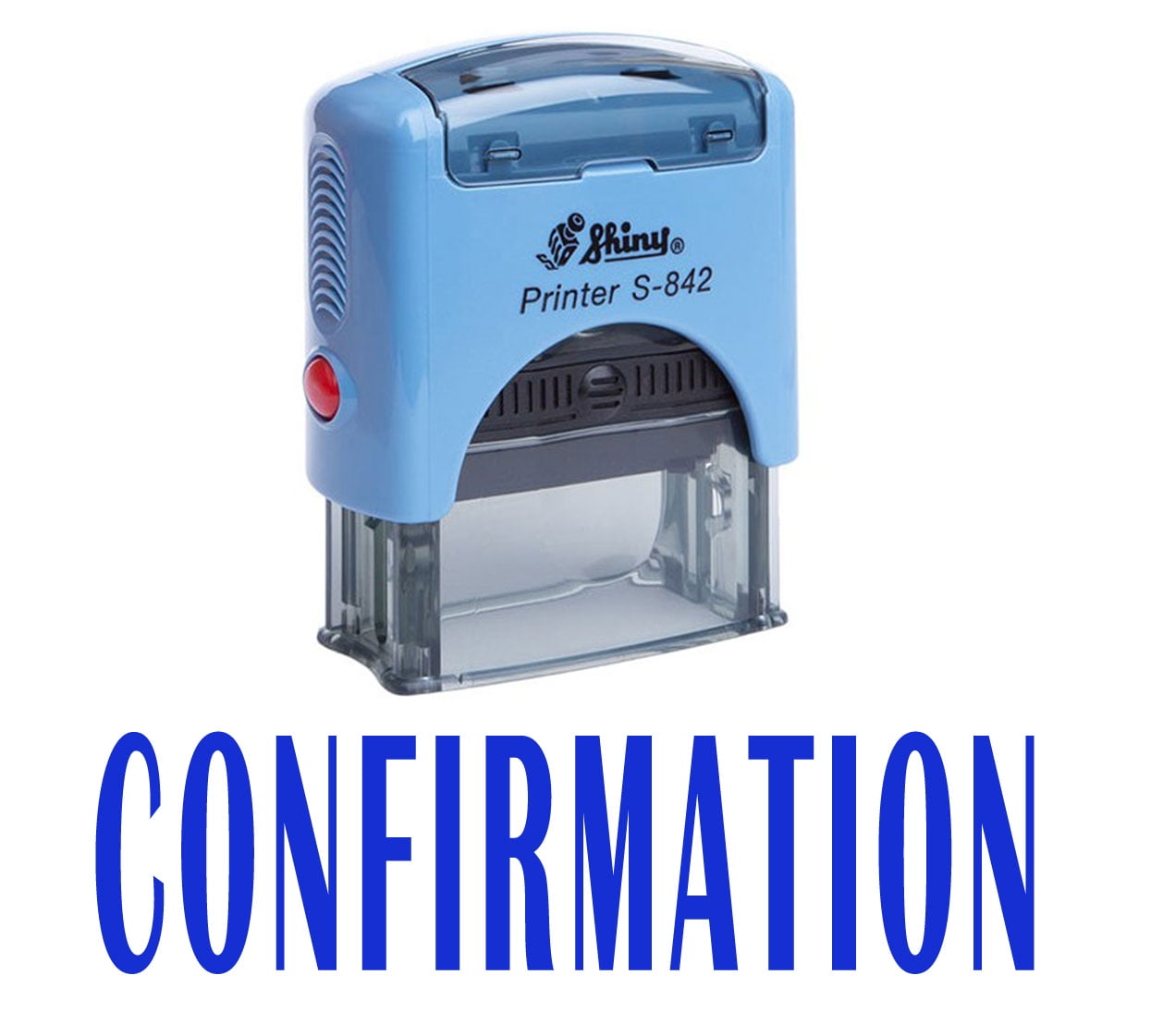 CONFIRMATION Self Inking Rubber Stamp Office Stationary Custom Shiny ...