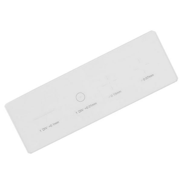 Microscope Micrometer, Stage Micrometer Microscope Reticle Calibration Slides Ruler Objective ...