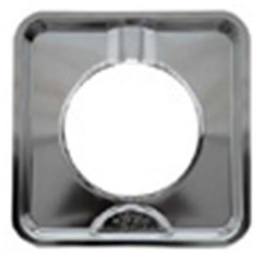 Stanco 9" x 9.25" Universal Chrome Square Stove Burner Gas Range Drip ...