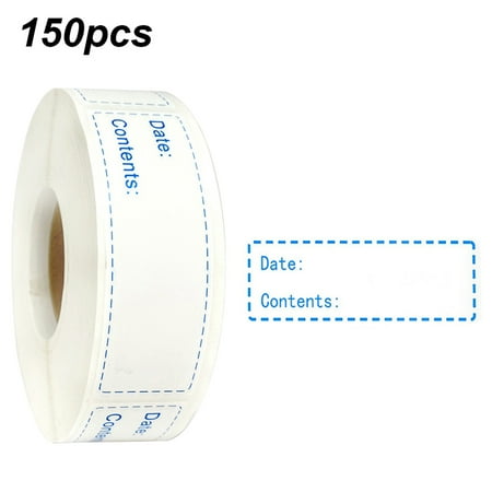 facefd 150pcs/roll Date Sticker Roll Refrigerator Date Content Label ...