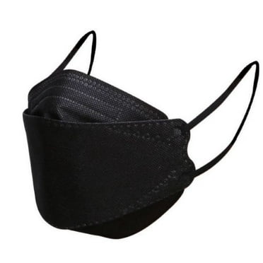 Black Disposable Face Masks, 3-ply Breathable Masks, Elastic Ear Loop ...