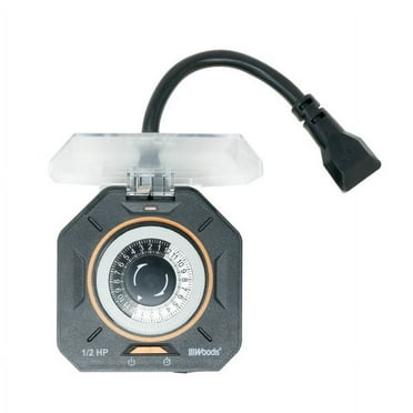 Woods 59101WD 120V 40A SPST Indoor 24-Hour Mechanical Time Switch Timer ...