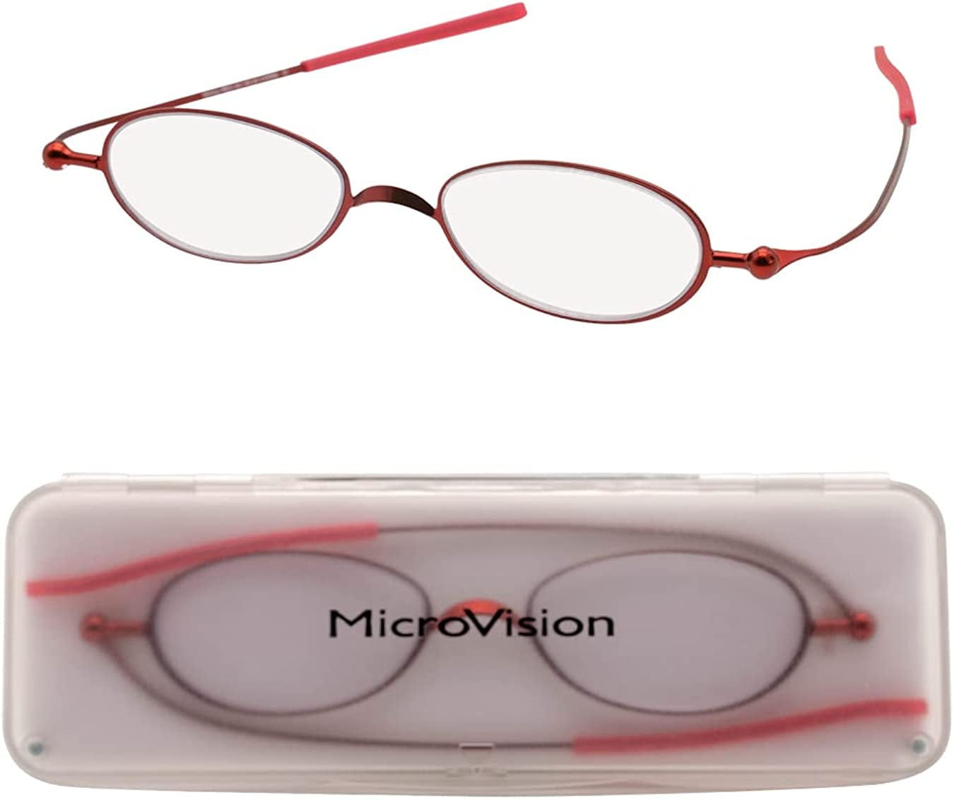 Microvision Optical Flat Fold Ion Reading Glasses With Patented Rolling ...