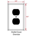 OVERSIZED Metal Outlet Cover, 1 Gang OVERSIZE Electrical Duplex Outlet ...