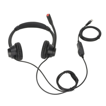 Corded Business Headphone, Noise Cancelling Soft Earmuffs Telephone ...