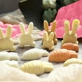 olkpmnmk Easter Molds Silicone,3D Rabbit Egg Basket Silicone Mold ...