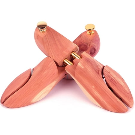 Men's Red Cedar Shoe Trees Twin Tube Adjustable Wood Boots Trees ...