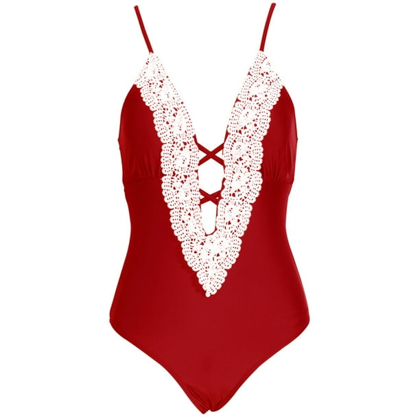 Himone Ladies Women Monokinis One Piece Swimsuit Swimwear Beachwear