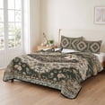 King Quilt Bedding Set Retro Traditional Turkish Floral Pattern ...