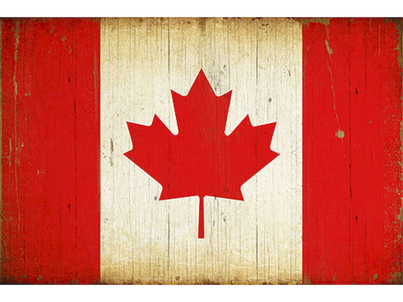 "Canadian Flag " Wooden Sign - Walmart.com