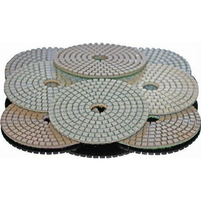 STADEA 6" Diamond Polishing Pads Grit 100 Wet for Granite Concrete ...