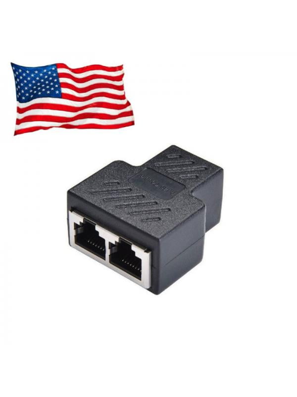1/3PCS RJ45 Ethernet LAN Network Y Splitter 2 Way Adapter 3 Ports ...