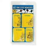 OOK 18 Piece One Step Hangers, Brass, Wall Hanging Kit for Art and ...