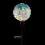 Alpine Corporation 33" Tall Outdoor Solar Globe Garden Stake with LED ...