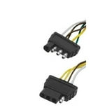 Draw-Tite Wiring Connector | 4-Way Flat Trailer End | 25ft. Wishbone ...