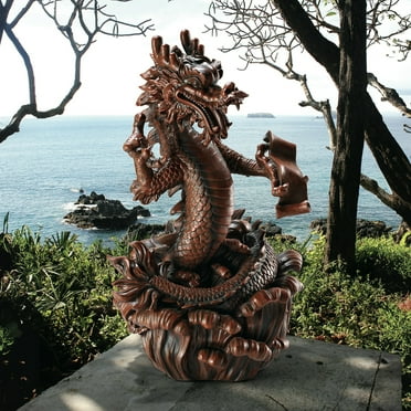 Design Toscano Emperor's Golden Dragon Asian Statue - Walmart.com