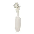 Sagebrook Home Ceramic Cylinder Fluted Vase - Walmart.com