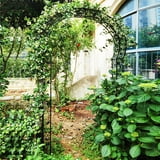 Topbuy 99” Tall Garden Arch Arbor Trellis for Climbing Plants Roses ...