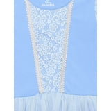 Disney Princesses Girls Cinderella Cosplay Dress with Puff Sleeves ...