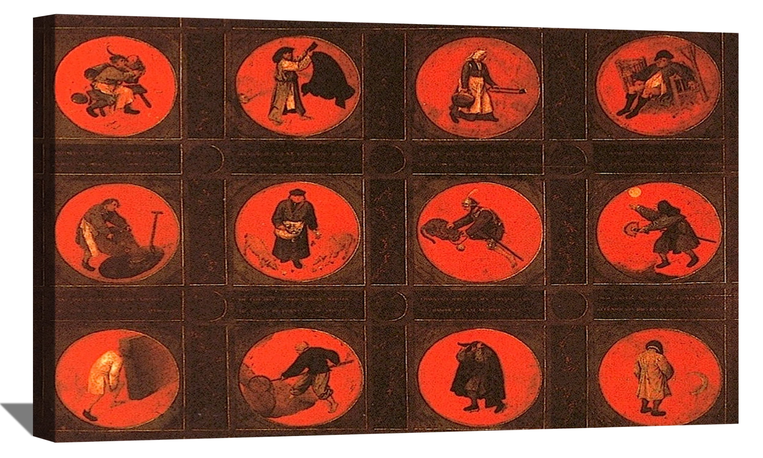 Pieter Bruegel The Elder Painting Twelve Proverbs By Pieter Brueghel ...