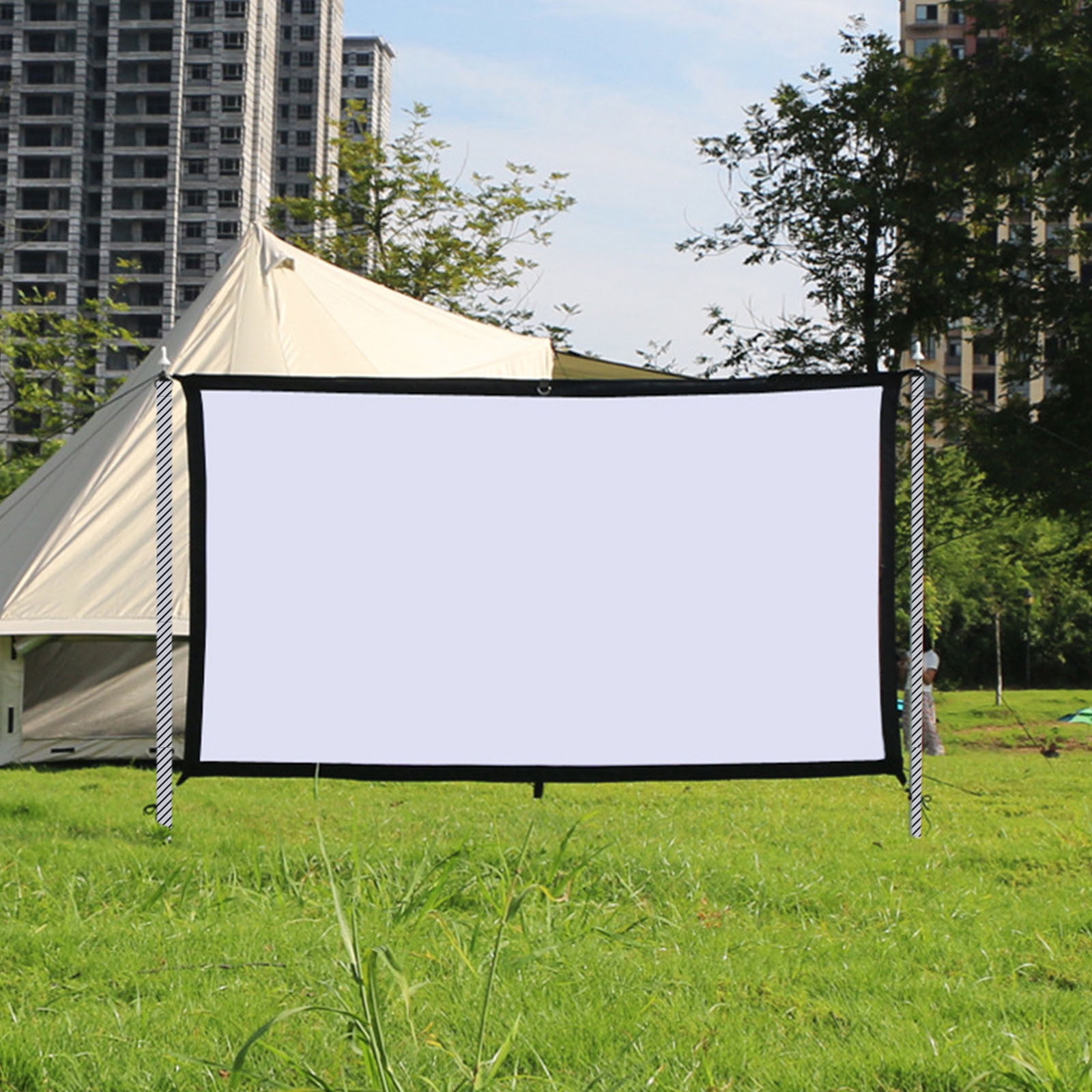 Viadha Projector Screen 130 /110 Inch, Movie Projector Screen 16:9 ...