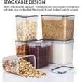 Airtight Food Storage Containers 6 Pieces - Plastic BPA Free Kitchen ...