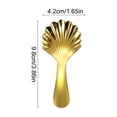 Short Handle Shell Spoon Cute Portable Mini Shell Shape Design Spoon ...