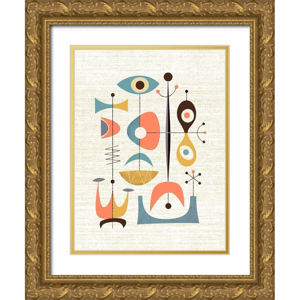 Theodore, James 19x24 Gold Ornate Wood Framed with Double Matting ...