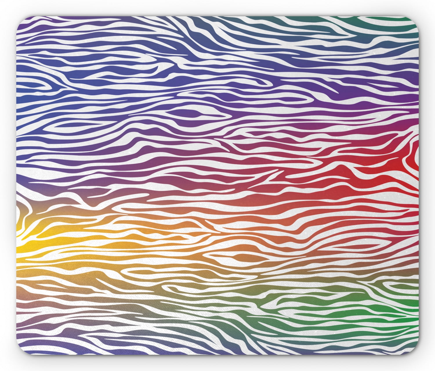 Zebra Print Mouse Pad, Abstract Zebra Skin Pattern Geometric Horizontal ...