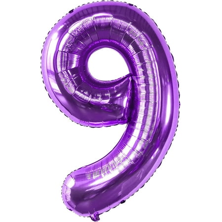 Giant, Purple 2 Balloon Number - 40 Inch | Purple 2 Birthday Balloon ...