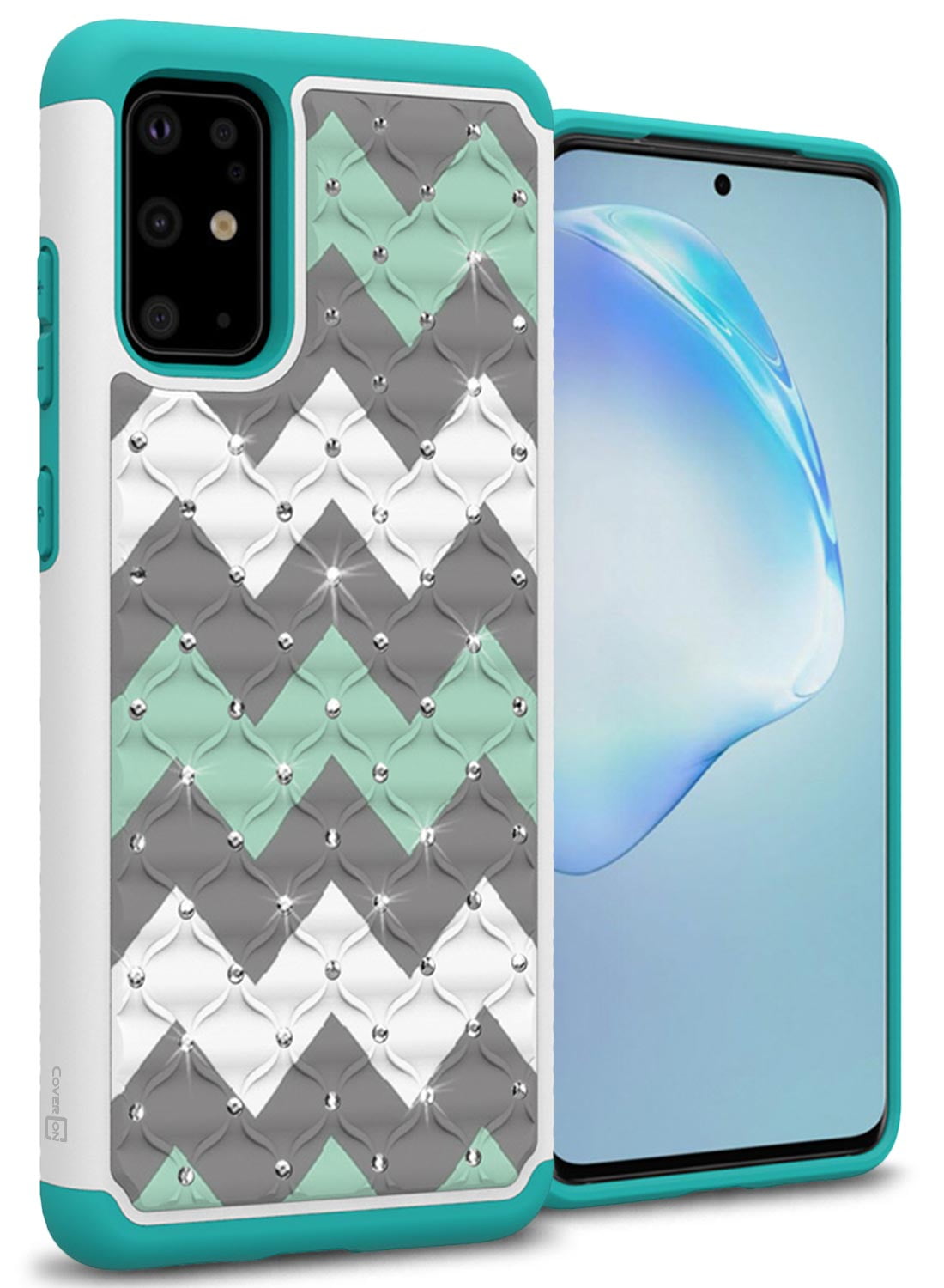 CoverON Samsung Galaxy S20 Plus Case, Aurora Series Rhinestone Phone ...