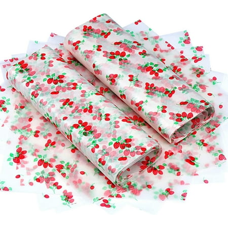TOOAD 100 Sheets Food Wrapping Paper, Waterproof Wax Paper, Cake ...