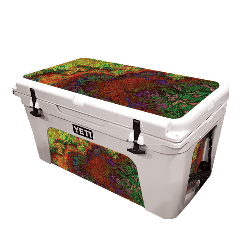 MightySkins Skin Compatible With YETI 65 qt Cooler - Rust | Protective ...
