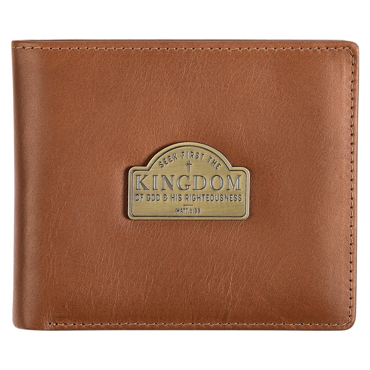 Christian Art Gifts Genuine Full Grain Leather RFID Blocking Scripture ...