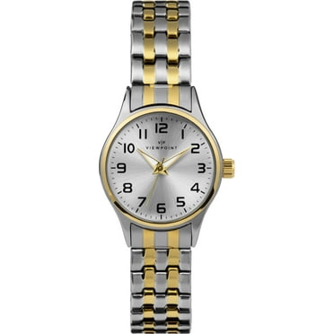Timex Viewpoint Women's 25mm Silver-Tone Watch with Mother-of-Pearl ...