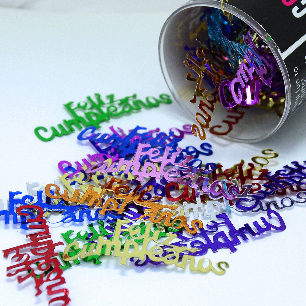 Confetti Word FELIZ CUMPLEANOS MultiColors - Pouch (1/2 oz) - CCP7757 ...