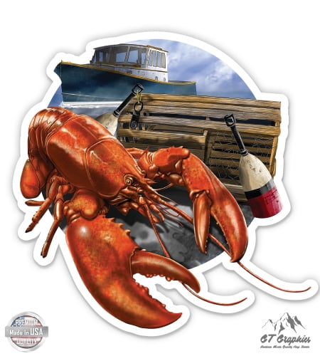 Lobster Catch - 12" Vinyl Sticker Waterproof Decal - Walmart.com