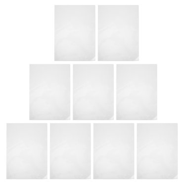 12pcs Clear Document Folder L-Type Plastic Folder Copy Safe Project ...