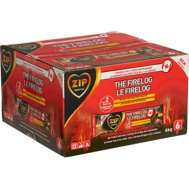 2 Hour Fireplace Logs - 6 Pack - Walmart.ca