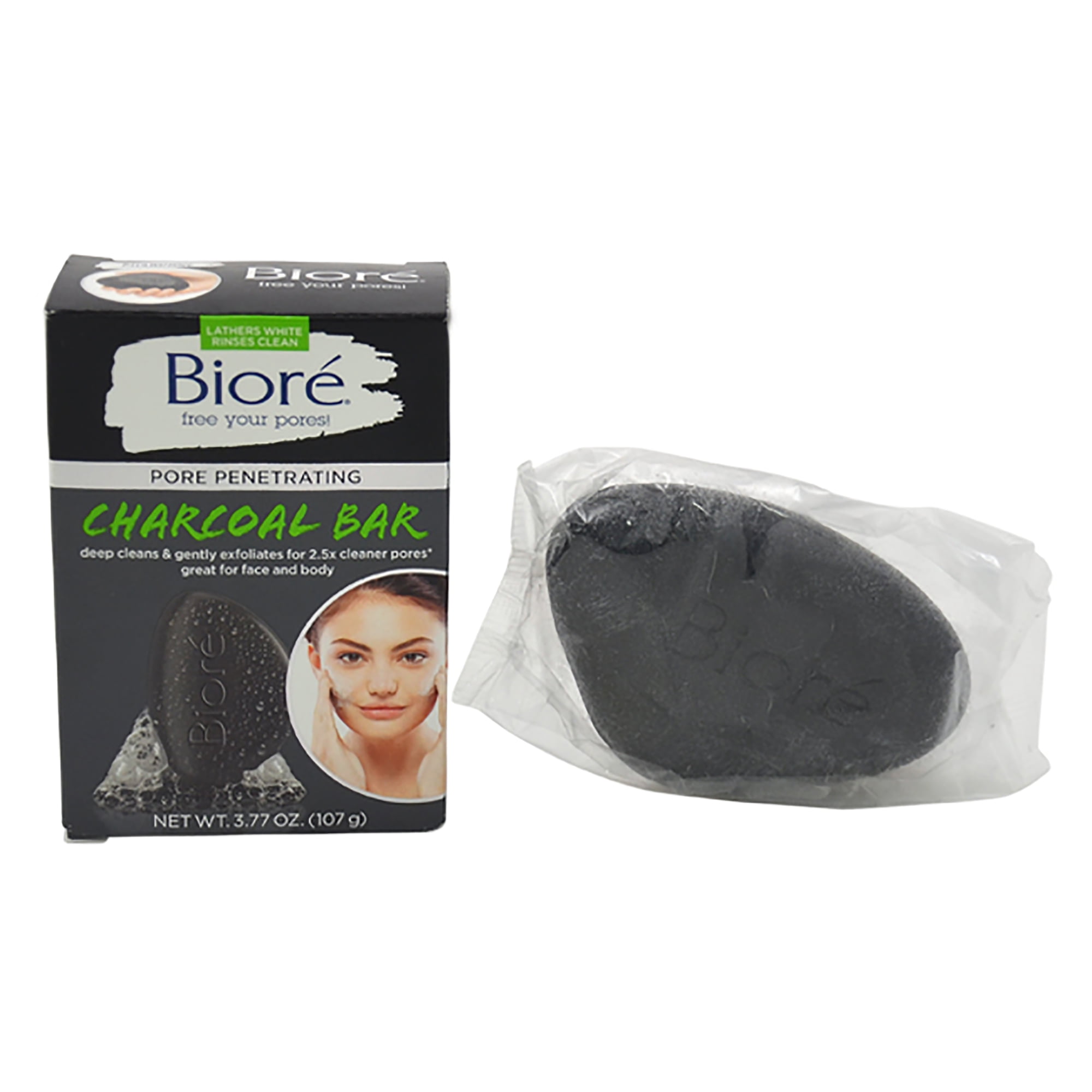 Pore Penetrating Charcoal Bar by Biore for Unisex - 3.77 oz Soap ...