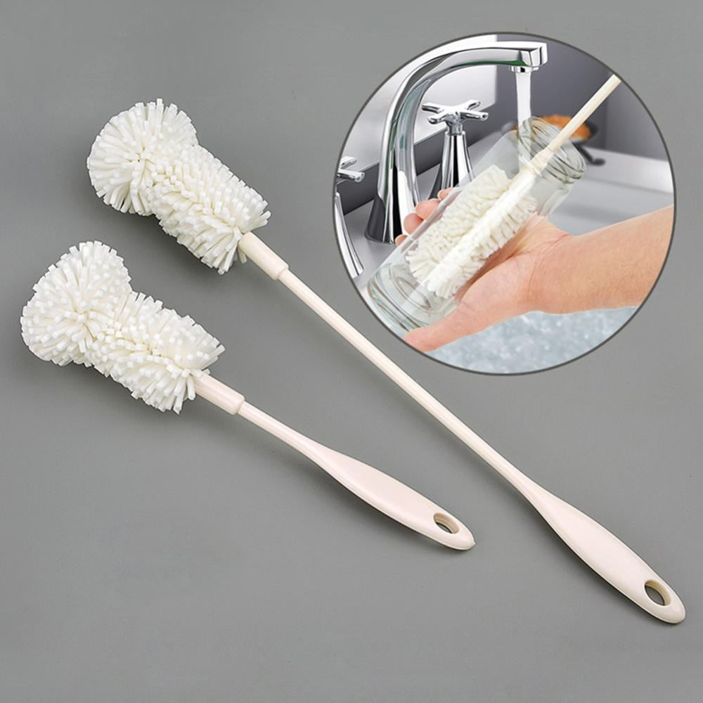 Long Short Handle Bottle Brush, Flexible Scrub Brush for Water Bottles ...