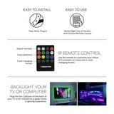 Monster 6.5ft Color-Changing LED Light Strip, Remote Control, USB ...