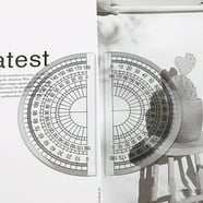 Westcott 6 inch Student Clear Plastic Circular Protractor Tool, 1 Piece ...