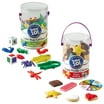Educational Insights Multicolored Jumbo AlphaMagnets & MathMagnets, 100 ...
