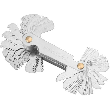 Thread Comb, Metric Thread Gauge 58 Blades Set Screw Pitch Thread ...