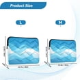 Abstract Waves Blue Quilted Laptop Protective Cases Computer Sleeves ...