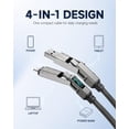 4-in-1 Digital Display Keychain Charging Cable, LED Power Displays ...