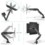 ONKRON Universal Swivel Monitor Mount for 13-34” Monitors, LCD up to 22 ...